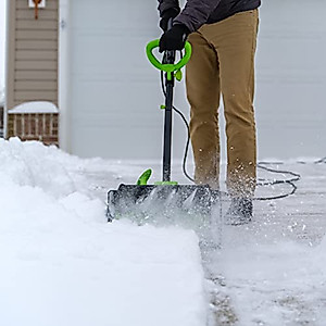 Earthwise SN70016 Electric Corded 12Amp Snow Shovel, 16" Width, 430lbs/Minute