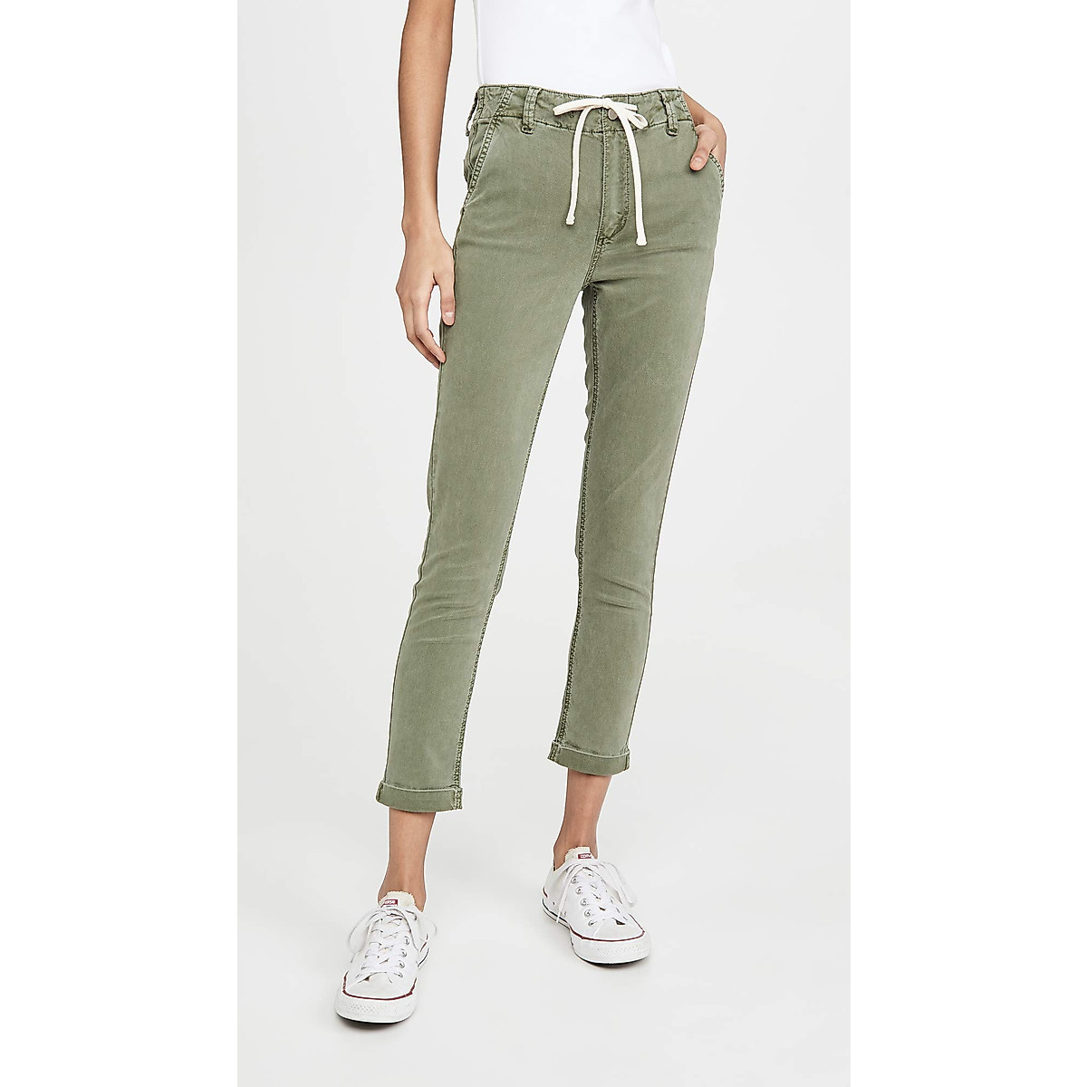 PAIGE Women's Christy Pants, Vintage Coastal Green, 24