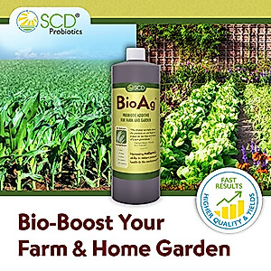 SCD Bio Ag - Beneficial Microbial Inoculant - Organic Gardens, Crops & Lawn Care - Chemical-Free Liquid Soil Amendment by SCD Probiotics (1 Liter)