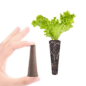 Tvoip 50 Pack Grow Sponges, Eco-Friendly Plant Seed Starter Sponges Compatible Seed Pod Replacements Root Growth Sponges Gardening Accessories Suitable Garden System Seed Starting (50 Pack Sponges)…