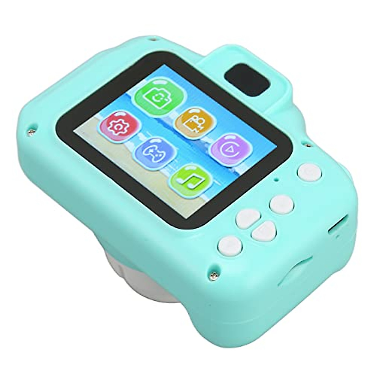 Zerodis Kids Camera Cartoon Cute Children Camera Rounded Design 2 Inch IPS Screen Auto Focusing Children Digital Camera Kids Camera Toddler Camera