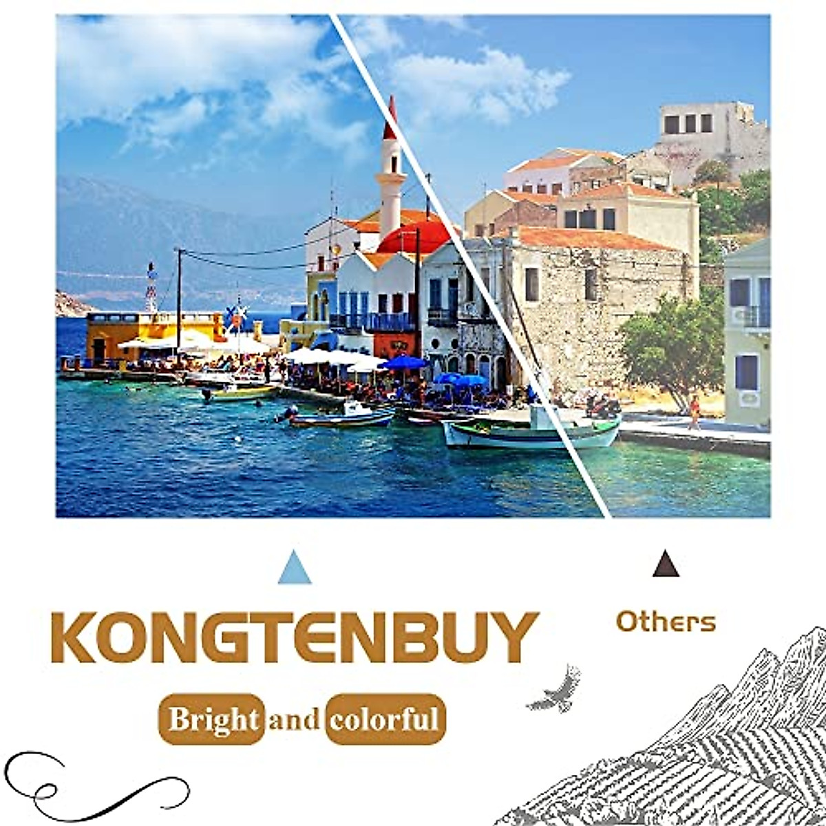 KONGTENBUY - 63XL Ink Cartridge,Remanufactured Replacement for HP Envy 4510 4520 4525 4528 HP OfficeJet 5267 5255 3830 4650 5258 3832 HP DeskJet 1110 1112 2132 3630 3636 (1Black 1Tricolor)