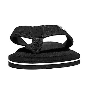 NewDenBer Women's Black Flip Flops Thong Sandals Comfortable Beach Sandal size 8