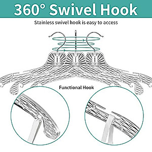 Perfecasa Crystal Clear Plastic Hangers 20pcs, Shirt Hangers with Open Notches, Diamond Cut Pattern 5400 Vics