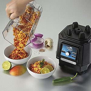 Waring Commercial TBB175 Variable Speed Control Countertop Blender, 9.13 x 11.5 x 15.75 inches, Black