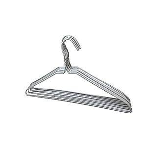 White Vinyl Coated Drip Dry Wire Hanger 10PC