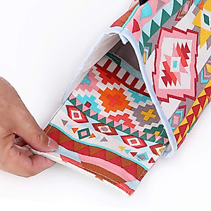 KINTOR Bird Nest Snuggle Hut,Parrot Habitat Cave Hanging Tent for Small Medium Parrots Budgies Eclectus Parakeet Cockatiels Lovebird African Grey (Pink Ethnic, S)