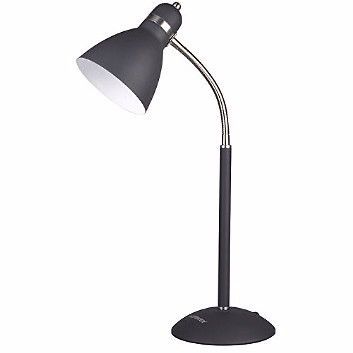 LEPOWER Metal Desk Lamp, Adjustable Goose Neck Table Lamp, Eye-Caring Study Lamps for Bedroom and Office (Sand Black)