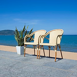 Safavieh California PAT7531A-SET2 Armchair, Natural