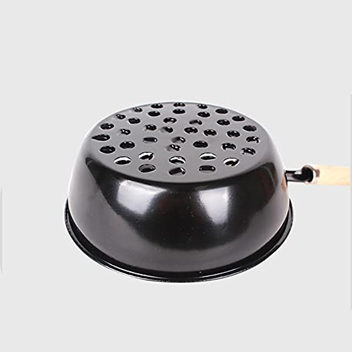 Ochine Chimney Charcoal Starter Pot BBQ Grill Tools Chimney Lighter Basket Canister Camping Burner Pot Chimney Starter Basket Pot Camping Barbecue Brazier with Wood Handle for Grilling Coal Burner