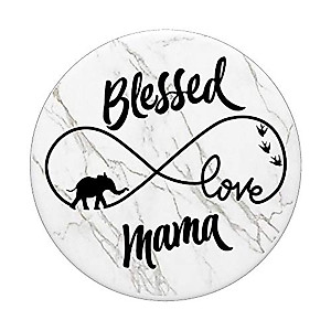 Elephant Infinity Design Phone Grip - Blessed Mama PopSockets PopGrip: Swappable Grip for Phones & Tablets