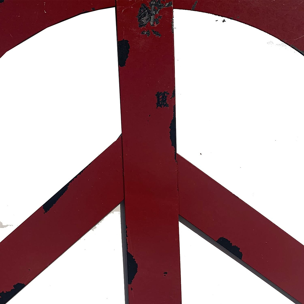 Rainbow Handcrafts Hanging Vintage Metal Peace Sign Wall Art Decoration Front Door Porch Yard Decorative Wreaths Rustic Hippie Plaque Home Décor