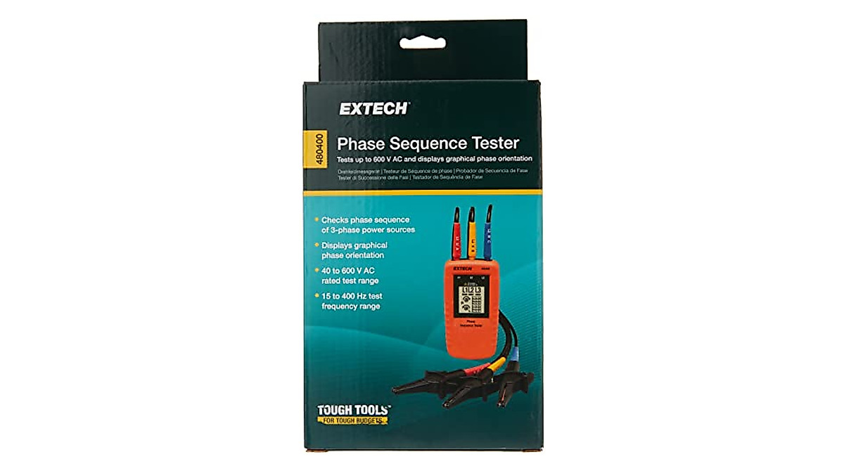 Extech 480400 Phase Tester - Reliable Phase Testing Tool