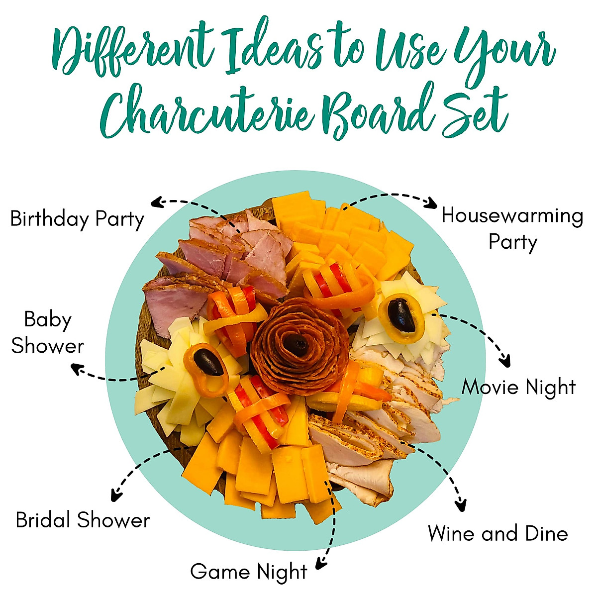 Daydreamer Designs Cheese Board Set (9” x 3/4”), Mini Charcuterie Boards – Acacia Wood, Cheese Boards Charcuterie Boards, - Charcuterie Board Gift Set– Mini Cheese Board, Small Cheese Board, 9in