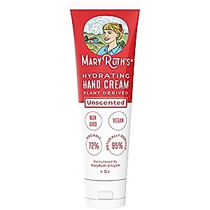 Vitamin Hand & Body Cream by MaryRuth’s | Ultra Hydrating, Soft Feel & Texture | 72% Organic & Plant-Based Ingredients for Damaged, Dry, Sensitive or Normal Skin | Unscented & Non-Toxic, 4oz.