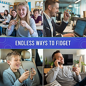 BUNMO Easter Basket Stuffers for Teens - Magnetic Rings - Fidget Toys Adults - Magnetic Fidget Rings - Easter Basket Stuffers - Fidget Toy for Boys & Girls - Great Teen Gift - Multicolor