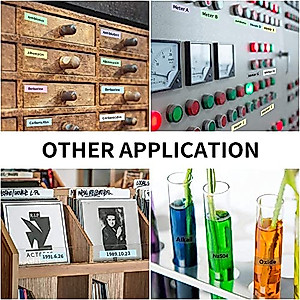 Ptouch Tape 12mm 0.47 Inch Laminated Clear/Purple/Blue/Pink/Lemon Yellow/Mint Green Replacement for Brother TZe Tape Compatible with Brother P Touch PT-H110 D210 D400 1280 1800 Label Maker Tape,6 Pack