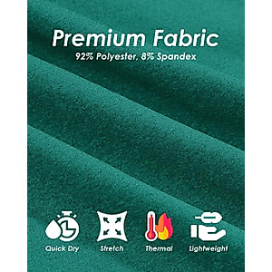 Boladeci Mens Pullover 1/4 Zip Fleece Long Sleeve Golf Shirts for Men Lightweight Running 3/4 1/2 Half Zip Sweatshirts Shirts Dark Green