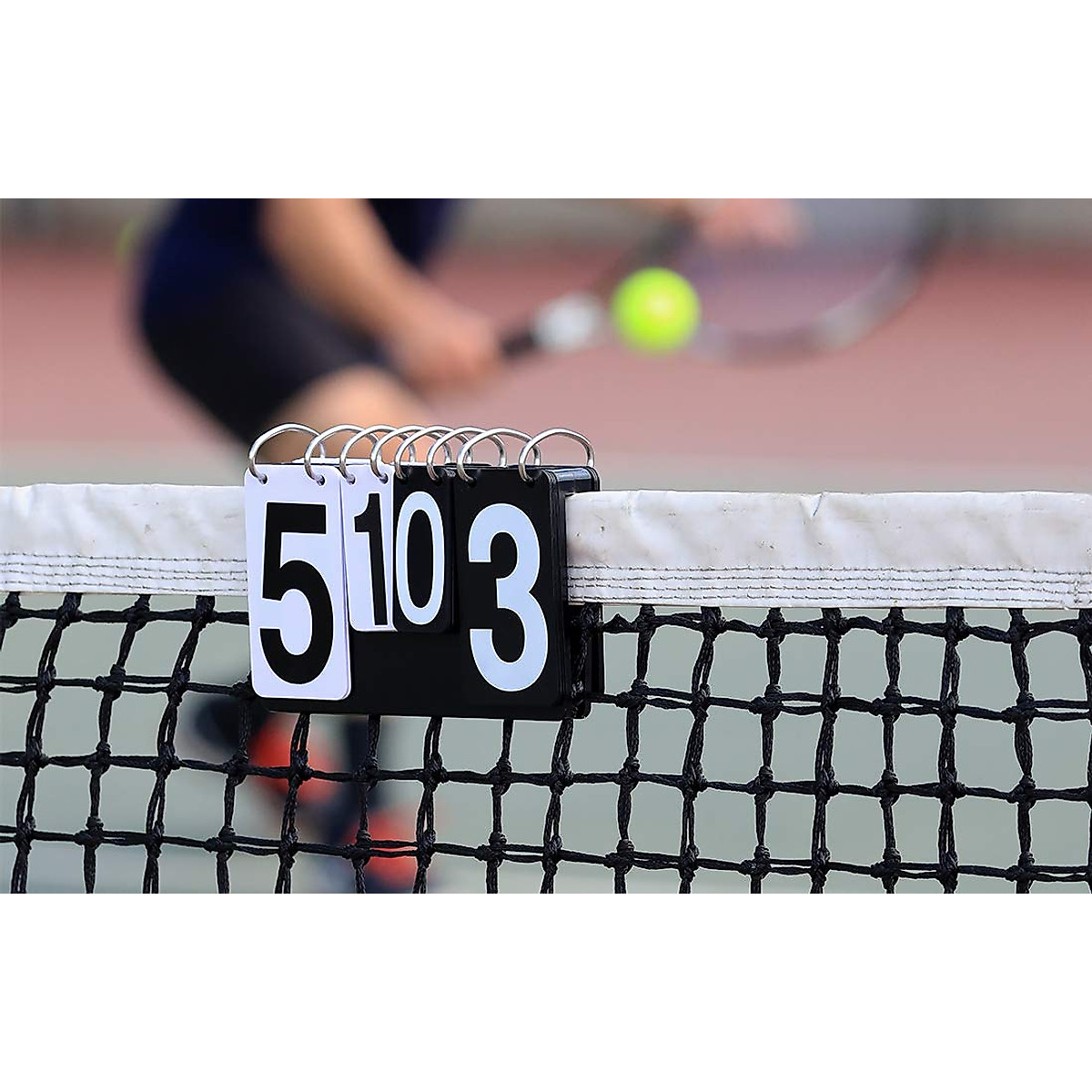 Match Tuff Ez-Score Plus Portable Tennis Score Keeper (0-7) | EZ-Flip | Outdoor/Indoor