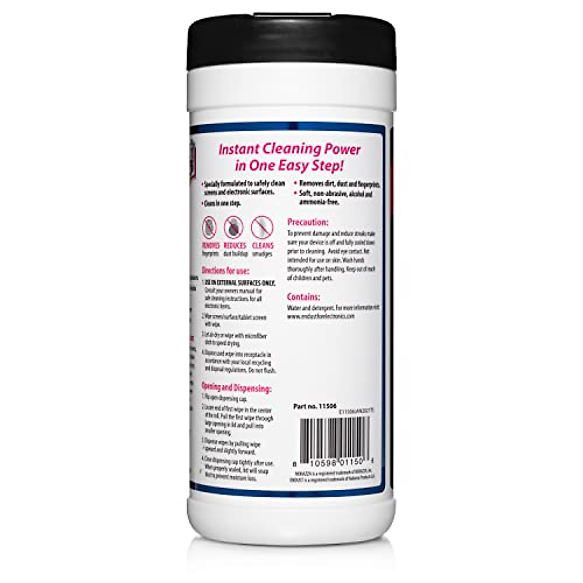 Endust for Electronics; Screen & Surface Cleaning Wipes, Great LCD and Plasma Wipes, 70 Wipes (11506)