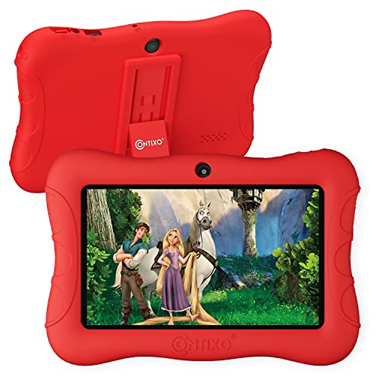 Contixo V9 Kids Tablet and H1 Kids Headphones Bundle, 7-inch HD, Ages 3-7, Toddler Tablet with Camera, Parental Control - Android 10, 32GB