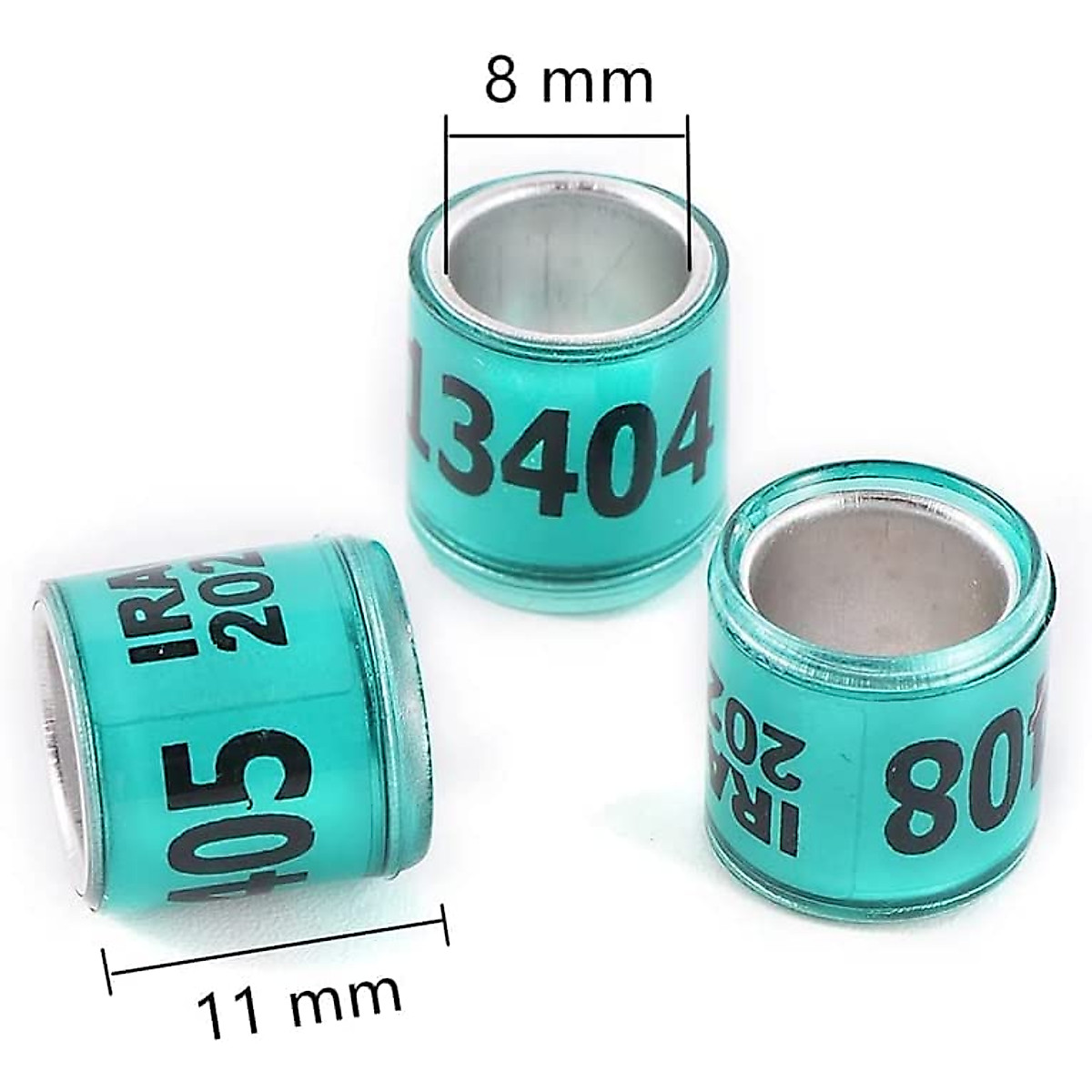 ZBOYZ 2023 Pigeon Ring/Dove Rings Multicolor Aluminium Pigeon Leg Rings Dove Leg Rings Identify Bands Plastic with 100 AU Training Identify Birds Foot Ring, Quality Durable Bird Toys (AU, Blue)