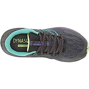New Balance Women's DynaSoft Nitrel V5 Trail Running Shoe, Magnet/Cyber Jade/Electric Purple, 9.5