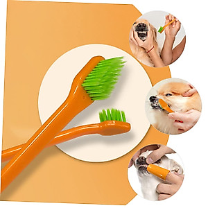 Hohopeti 1 Set Pet Toothbrush Pet Dental Brush Toothbrushes for Dogs Dog Dental Care Kit Cat Toothbrush Cat Finger Toothbrush Cat Teeth Toothbrush Dog Toothbrush Pp Oral Care Clean