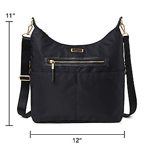 Baggallini womens Samantha Hobo, Black, One Size US