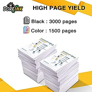 DOREINK LC3037 Ink Cartridge Replacement for Brother LC3037XXL LC3039 3037 3039 Work for Brother MFC-J6545DW MFC-J5945DW MFC-J6945DW MFC-J5845DW MFC-J5845DWXL MFC-J6545DWXL Printer (4 Pack)