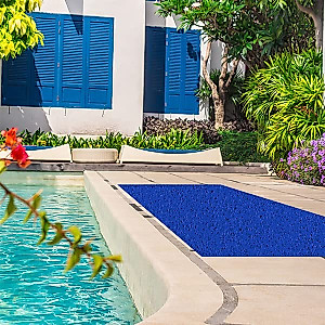 American Floor Mats Vinyl Mesh Heavy-Duty Entrance Green 3' x 6' Scraper Mat Without Backing/Borders - Drainable