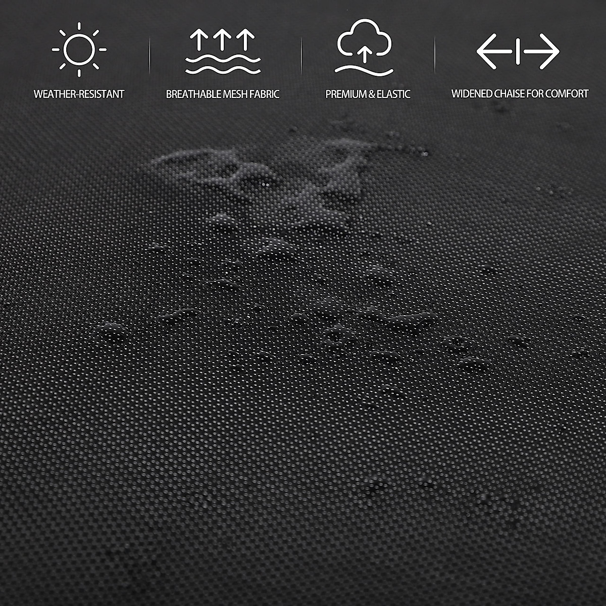 MUPATER 4-Fold Patio Chaise Lounge Chair for Outdoor with Detachable Pocket and Pillow, Portable Sun Lounger Recliner for Beach, Camping and Pool, Cream White