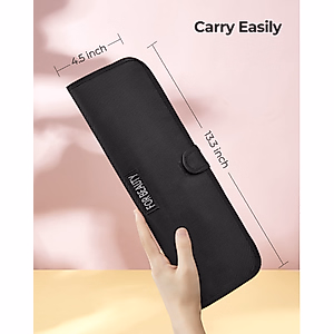 wavytalk Flat Iron Heat Resistant Pouch, Hair Tools Bag for Travelling&Storage, Curling Iron Cover Bag Hot Hair Tools Storage Bag, Travel Case Cover Pouch for Hair Styling Tools