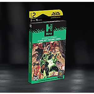 HRO DC Comics Unlock The Multiverse | Chapter 2: 2-Pack Premium Booster Pack, Hybrid NFT Trading Cards, 14 Trading Cards (10035876-0001)