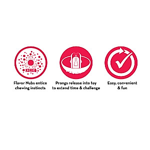 KONG Marathon - Pet Supplies for Training & Playtime - Healthy Dog Treat Dog Toys - for Large Dogs - Chicken Flavor - 2 Pack (4 Pieces Total)