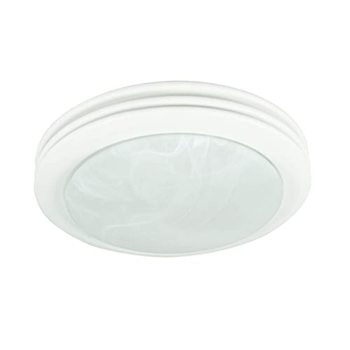 Hunter 90052z Saturn Decorative Bathroom Ventilation Exhaust Fan and Light, 80 CFM, Satin White