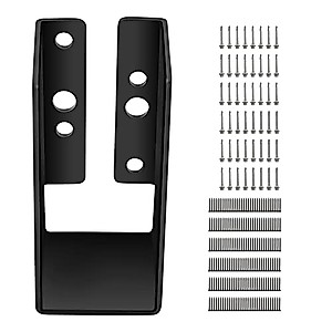 VEVOR Concealed Joist Hanger, 2"x4" Outdoor Accent Concealed-Flange, Pack of 24 Concealed Joist Bracket, Q235 Steel Plate Powder-Coated Concealed Face Mount Joist Hanger for 2"x4" Beam Swing, 3.7"