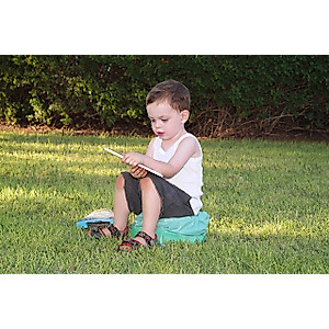 COMFYDO! Travel Potty Foldable Disposable Multiple-Use Potty Training (Ocean Fun) (Blue)