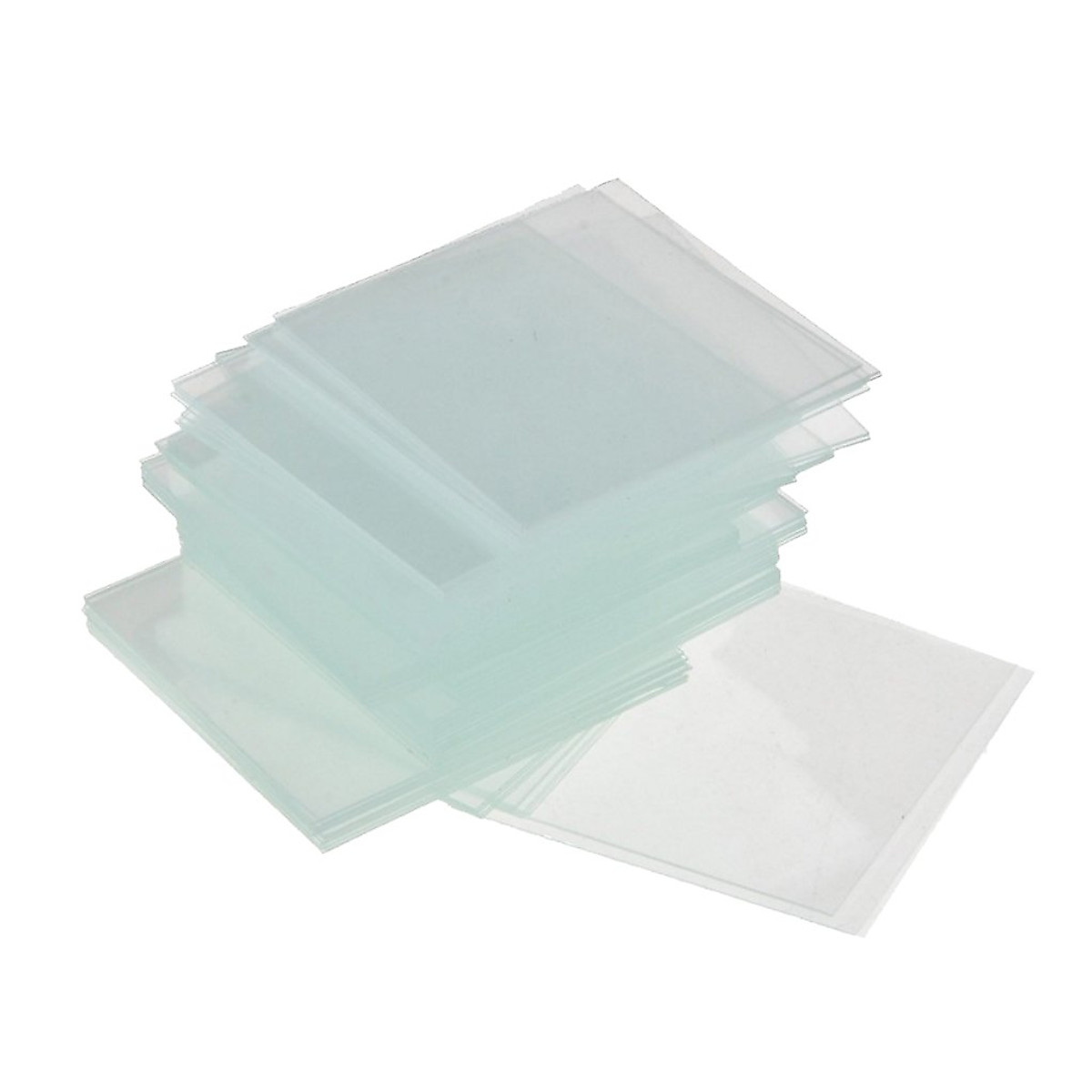 100 Pieces Blank Slides 20x20mm Square Coverslips Cover Glass, Non-fogging, Non-Sticking and No Bubbles, Scratches