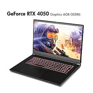 Sager 2023 NP6271C Gaming Laptop, 17.3 Inch FHD 144Hz, Intel i9-13900H, RTX 4050 6GB, 32GB RAM, 1TB Gen4 NVMe SSD, Win 11