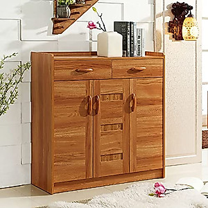 Tyewmiy Free Standing Shoe Racks Shoe Rack, Chinese Shoe Cabinet, Multi-Layer Storage Cabinet, Porch Cabinet, Shoe Bench (Size : 90 * 34cm*98cm)