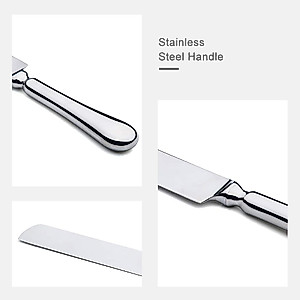 OTW PAVILION 2 Piece Wedding Cake Knife and Server Set,18/10 Stainless Steel Cake cutting Set Pie Server Cake Cutter Knife for Birthday,Anniversary,Holiday,Baby Shower,Party