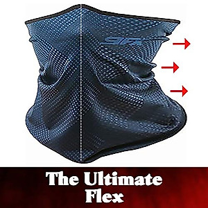 Neck Gaiter - Reusable Breathable Lightweight Bandana Face Mask - Cycling, Running, Construction, Fishing, Hiking