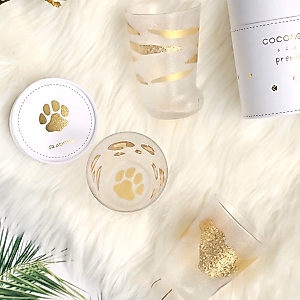 KIKYOUYA Cat Paw Cup Made in Japan, Golden Cat Foot Claw Cute Cat Cup for Coffee Milk (Tobby)