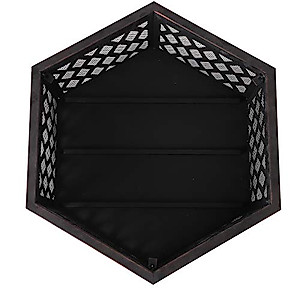 OKIDA Hex-Shaped Fire Pit Iron Brazier Wood Burning Coal Pit Bonfire Firebowl Stove Outdoor Metal Fireplace with Mesh Screen Cover Poker for Patio Backyard Garden Beach Camping Picnic 24in Bronze