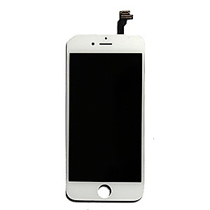 for iPhone 6 Plus 5.5 Inch LCD Digitizer Display Touch Screen Replacement Full Complete Front Glass Frame Assembly with Repair Tools Kit Model: A1522 A1524 A1593 in White