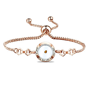 FAADBUK Christian Mustard Seed Bracelet Christian Gift Psalm 46:5 God Is Within Her She Will Not Fall Mustard Seed Jewelry Bracelet Religious Gift Jewelry