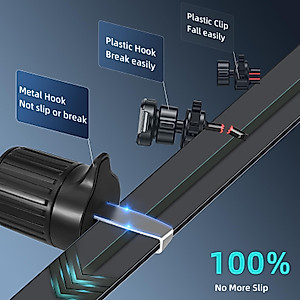 Gnmano Car Phone Holder, Car Vent Phone Mount [Upgraded Hook] Hands-Free, Phone Holder Car [Thick Case & Heavy Phone Friendly] Phone Mount for Car, Fit for iPhone Android Samsung