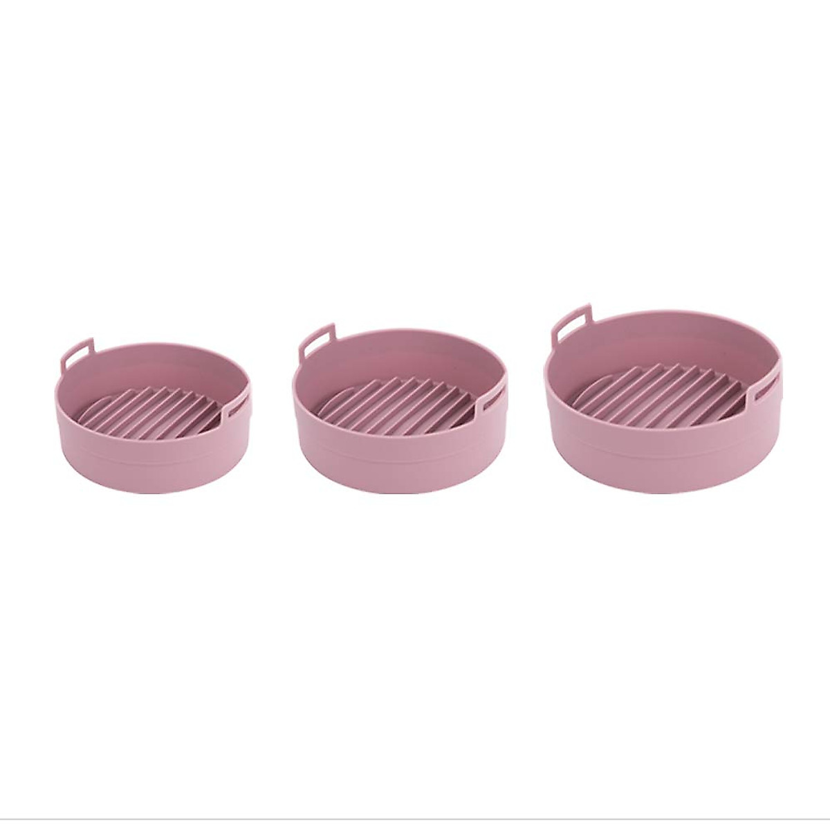100% Platinum Silicone Pot for Air Fryer and Microwave (Pink, X-Large (Diameter 8.7 in))