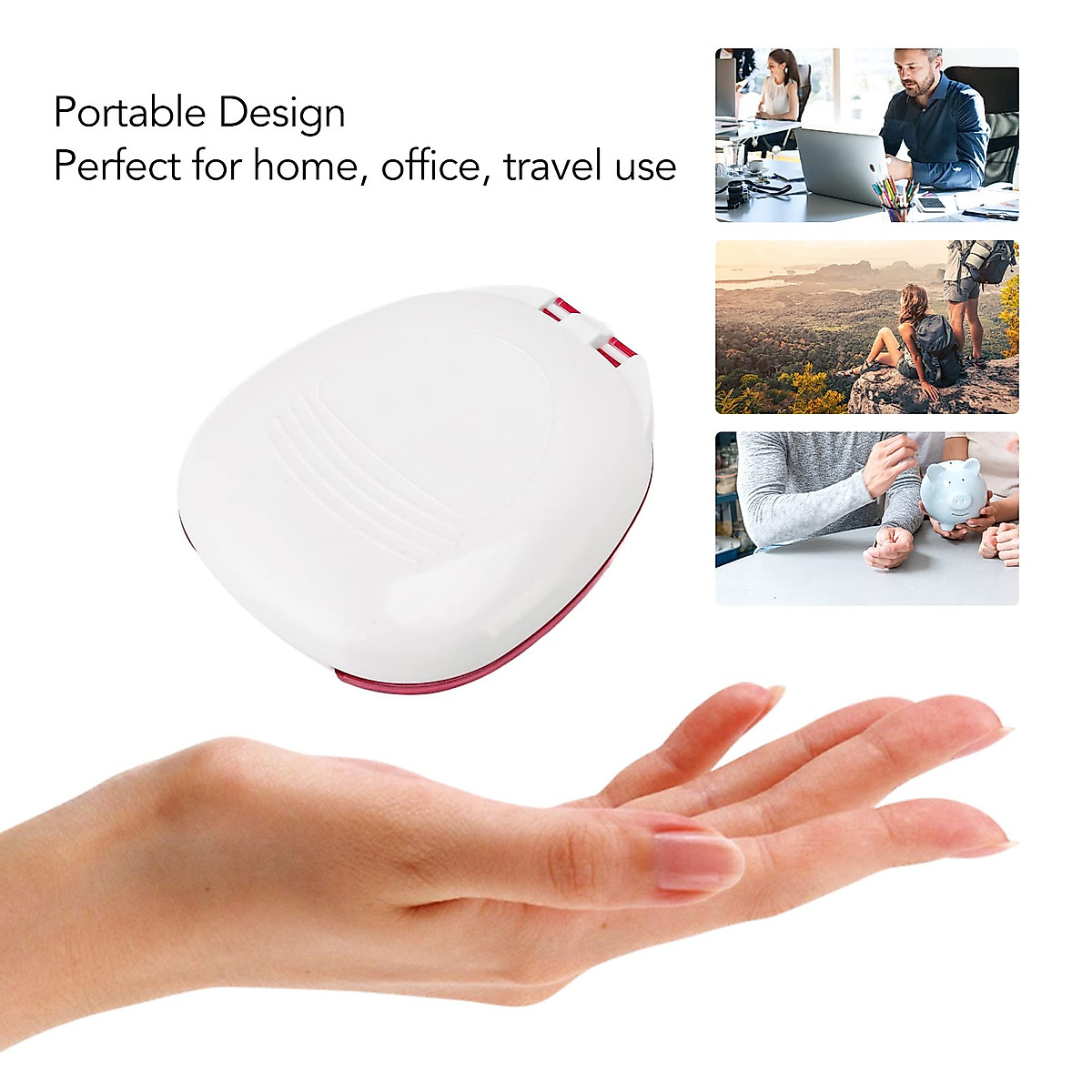 5pcs Slim Retainer Case, Portable Travel Denture Case Storage Container with Tight Snap Lock for Aligners Orthodontic Mouth Guard